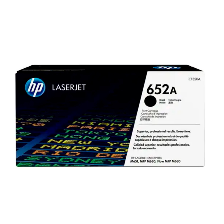 Tóner HP 652A Negro CF320A 11,500 Pag Laser Jet Mfp M680